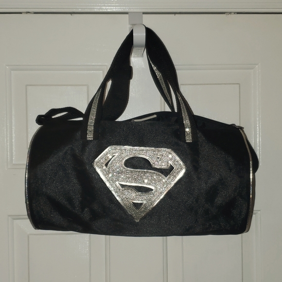 DC Comics | Bags | Dc Comics Superman Black Duffel Bag | Poshmark